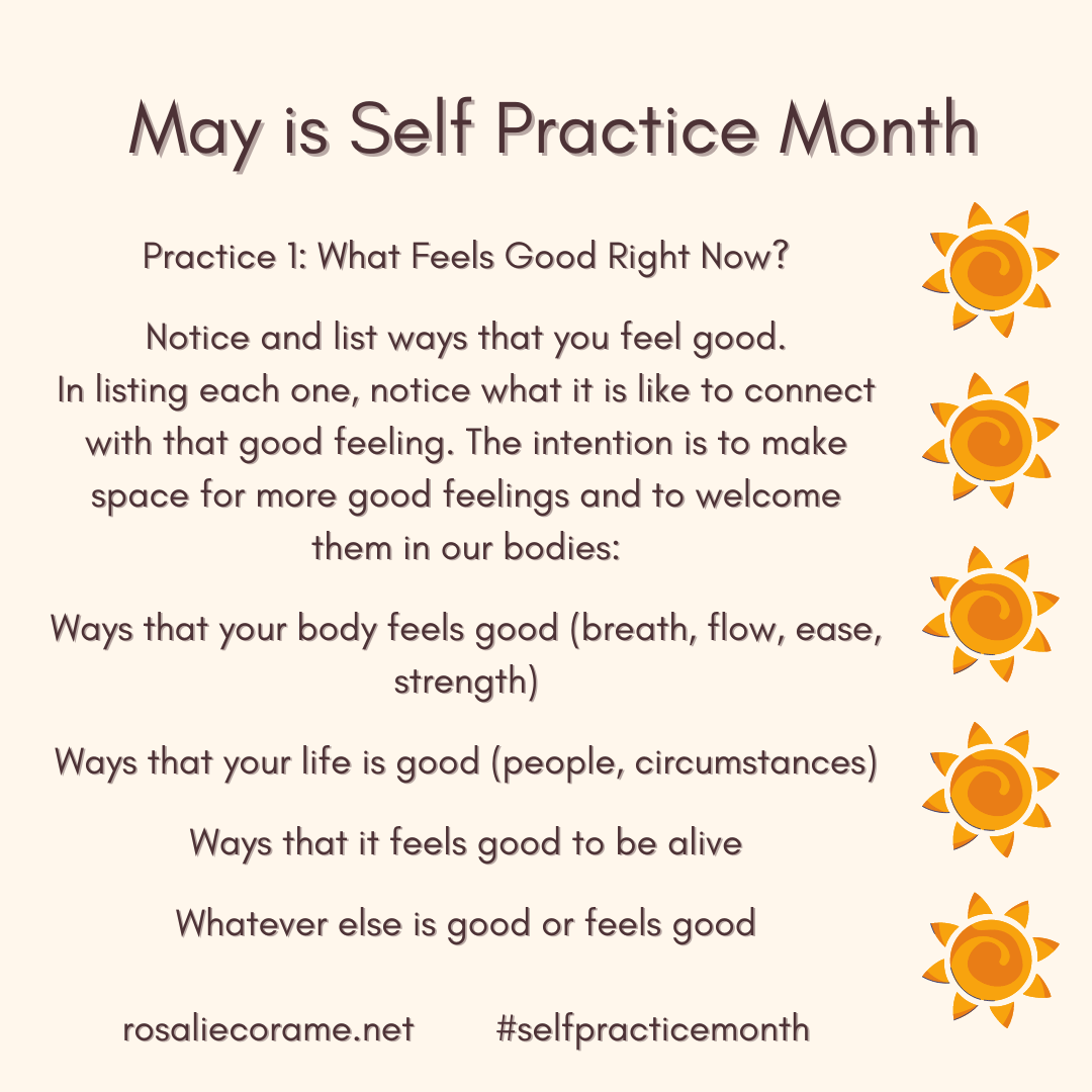 Practice 1: What Feels Good Right Now? - Somatic Developmental Trauma ...